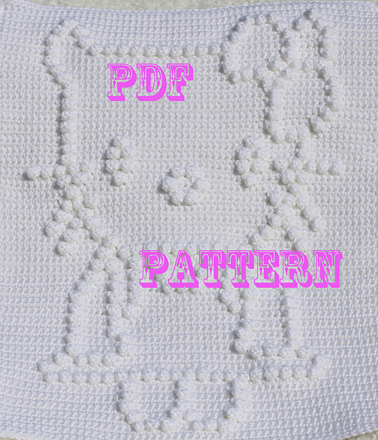 Ravelry: Hello Kitty Snuggle Baby Blanket pattern by Marilyn Sehn
