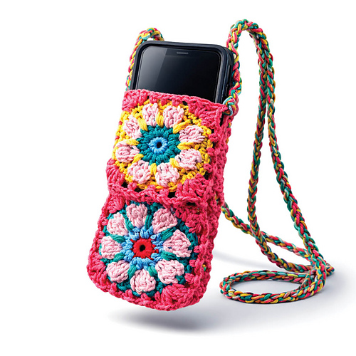 Ravelry: Granny Cell Phone Bag pattern by Michael Sellick