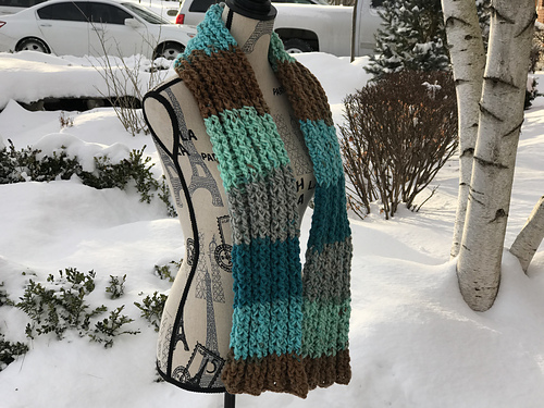 Ravelry: Deep Ridge Scarf pattern by Michael Sellick