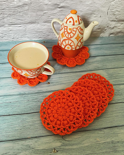Ravelry: Tea Party Coasters pattern by The Crochet Fix