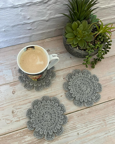 Ravelry: Spring Bling Coasters pattern by The Crochet Fix