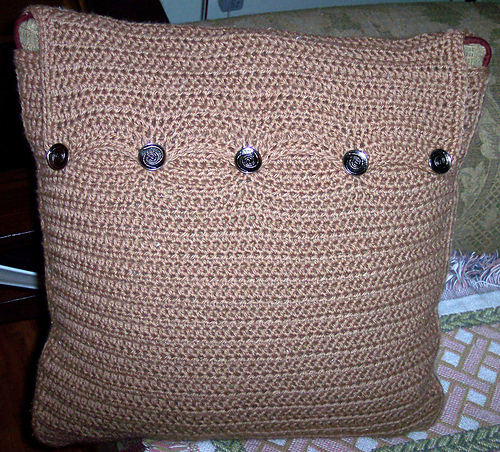 Ravelry: Cabled Couch Cushion pattern by Beth Major Crochet Designs