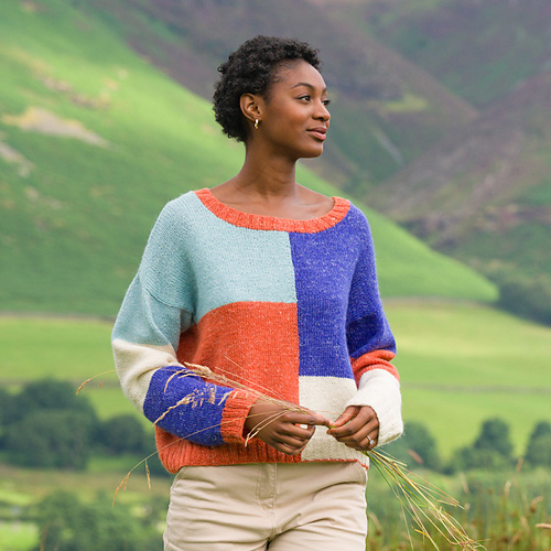 Ravelry: Radiant Panels Pullover pattern by The Fibre Co.
