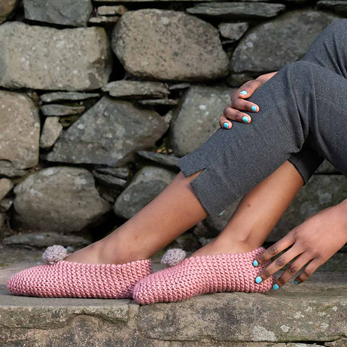 Ravelry: Flushed Feet Slippers pattern by Kate Atherley