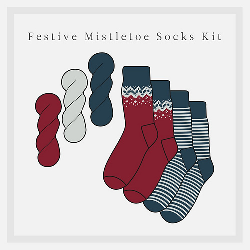 Ravelry: Festive Mistletoe Socks pattern by Anniina Juuti
