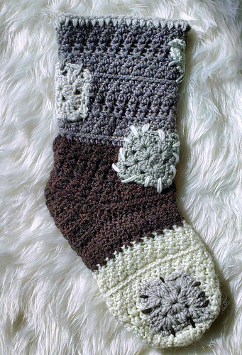 Ravelry: Patchwork Stocking pattern by Siobhan Kelley - Cable River Designs