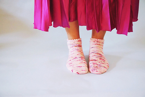 Ravelry: Picot Socks pattern by Lydia Gluck