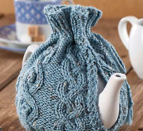 Ravelry: Cable Tea Cosy pattern by Sian Brown Knitwear Design