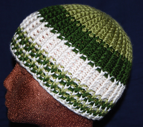 Ravelry: Knit-Look Ribbed Hat pattern by Amy Depew