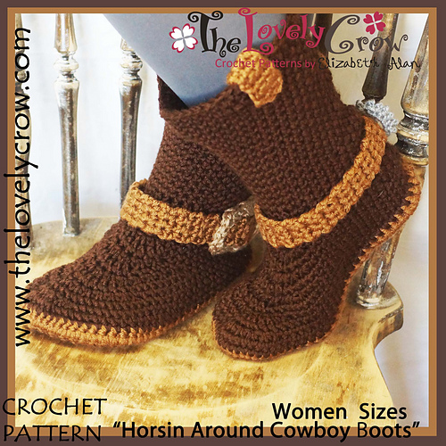 Ravelry: Horsin' Around Cowboy Boots pattern by Elizabeth Alan