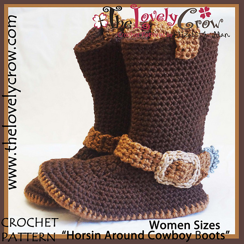 Ravelry: Horsin' Around Cowboy Boots pattern by Elizabeth Alan