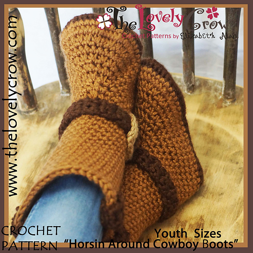 Ravelry: Horsin' Around Cowboy Boots pattern by Elizabeth Alan