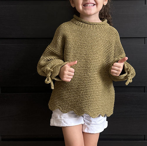 Ravelry: Crossandra Sweater Junior pattern by Nashwa Sakr