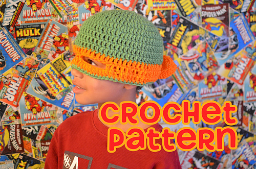 Ravelry: Teenage Mutant Ninja Turtle Hat (TMNT) pattern by Mega Monkey Mash