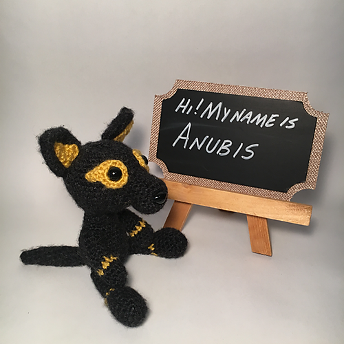 Ravelry: Amigurumi Egyptian God Anubis pattern by Samantha Goodheart