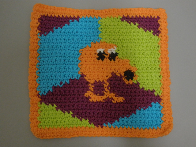 Ravelry: Q*Bert Chart / Dish Cloth pattern by Valerie Sherman