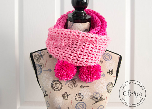 Ravelry: Pretty in Pink Angled Scarf pattern by Amy Ramnarine