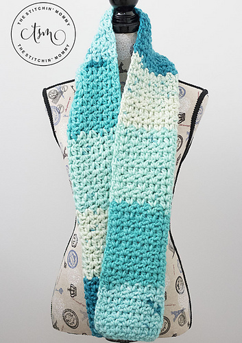 Ravelry: Ombre Aqua Scarf pattern by Amy Ramnarine