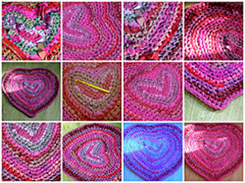 Ravelry: Heart Rag Rug pattern by The Sunroomuk