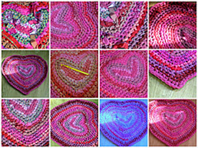 Ravelry: Heart Rag Rug pattern by The Sunroomuk