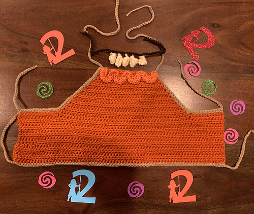 Ravelry: Moana Toddler Costume pattern by Donna Wilby