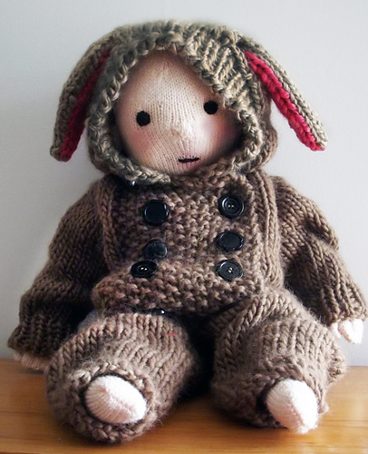 Ravelry: Double Breasted Bunny Suit pattern by Rhiannon