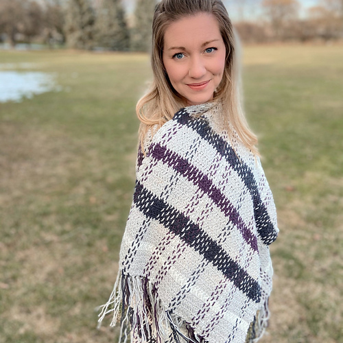 Ravelry: Spring Plaid Poncho pattern by The Knotted Nest