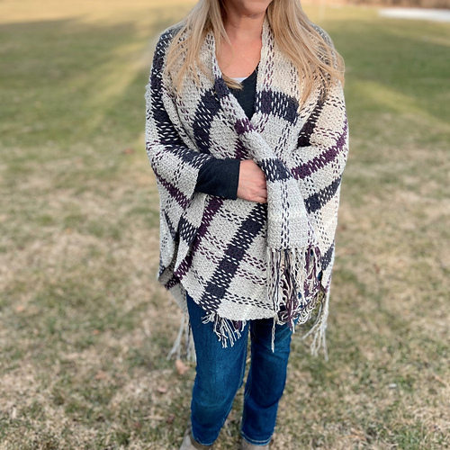 Ravelry: Spring Plaid Poncho pattern by The Knotted Nest