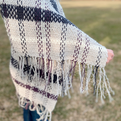 Ravelry: Spring Plaid Poncho pattern by The Knotted Nest