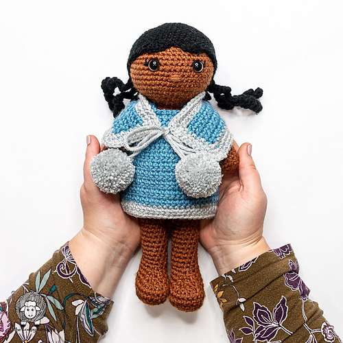 Ravelry: Festive Crochet Christmas Doll Dress & Shawl pattern by Ashley ...