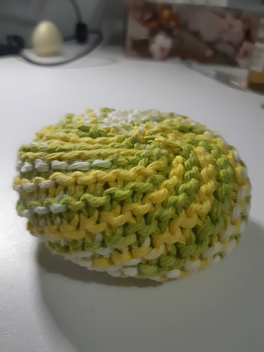 Ravelry: Tawashi Spiral Scrubbie Sponge pattern by Codi Hudnall