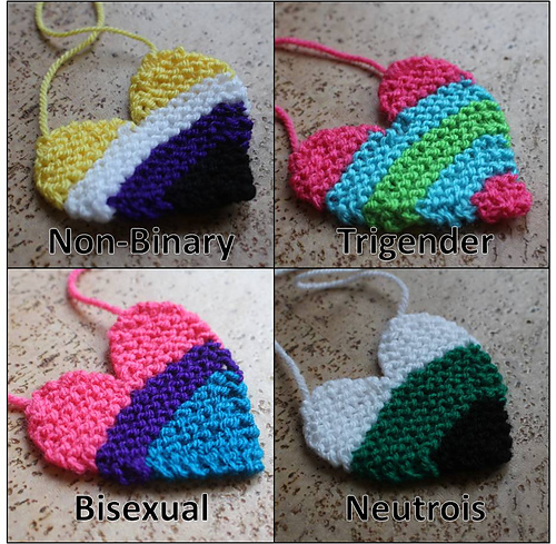 Ravelry: LGBTQ+ Rainbow Pride Heart pattern by Frances Ayres