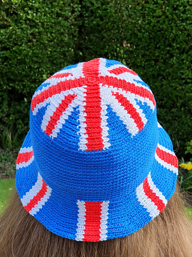 Ravelry: Union Jack Bucket Hat pattern by Harebells Crochet