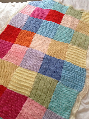 Ravelry: Patchwork Blanket pattern by Knit Sew Make
