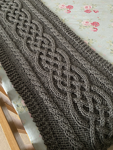 Ravelry: Celtic Cable Bed Runner pattern by Knit Sew Make