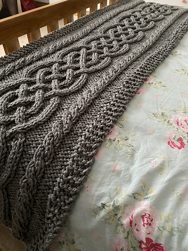 Ravelry: Celtic Cable Bed Runner pattern by Knit Sew Make