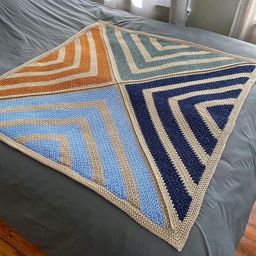 Ravelry: Four Triangles Blanket pattern by Dayna Perry