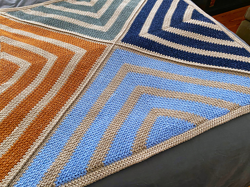 Ravelry: Four Triangles Blanket pattern by Dayna Perry