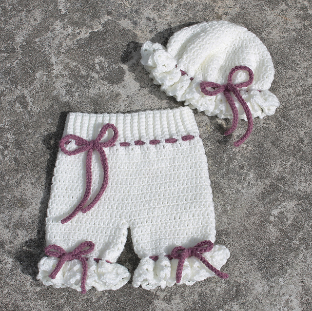 Ravelry: Pantaloons and Mob Cap pattern by Thomasina Cummings Designs