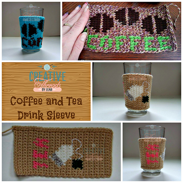 Ravelry: Coffee and Tea Drink Sleeves pattern by Creative Threads by Leah