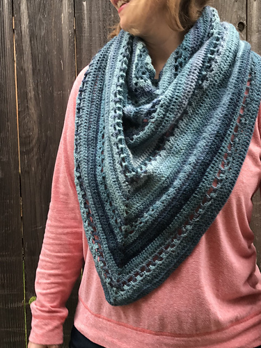 Ravelry: Cherry Blossom Triangle Shawl pattern by Michelle Ferguson