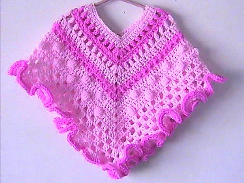 Ravelry: Spring Fantasy Girls Poncho pattern by Susan Cassidy