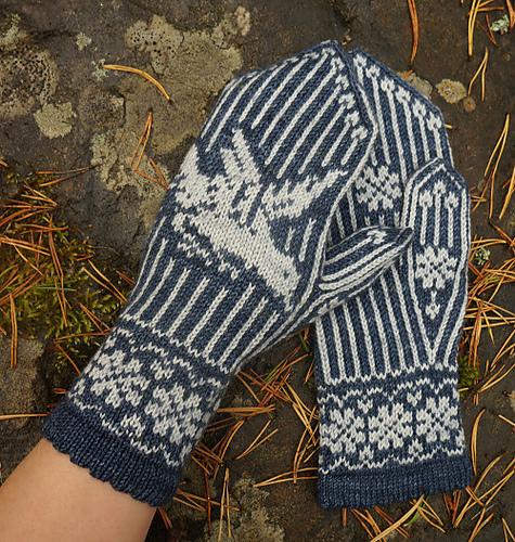 Ravelry: Lentoon Mittens pattern by Tiina Kuu