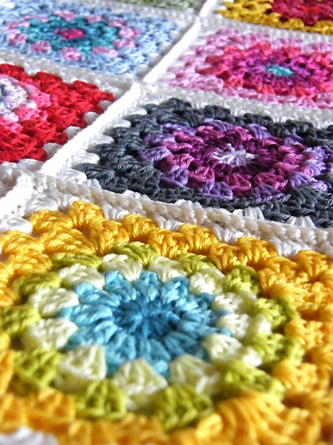 Ravelry: Happy Flower Block pattern by Sharron Lennie