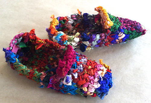 Ravelry: Rustic Silk Slippers pattern by Jenifer Stark