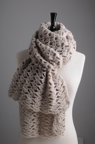 Ravelry: Simple Lacey Scarf pattern by Mrs Moon