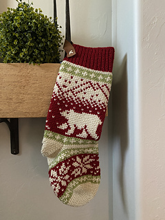 Ravelry: TinaBonham's Polar Bear Stocking