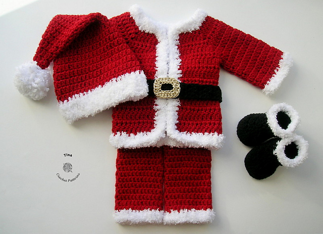 Ravelry: Baby Santa Costume pattern by Tina Patt