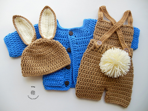 Ravelry: Peter Rabbit Baby Costume pattern by Tina Patt