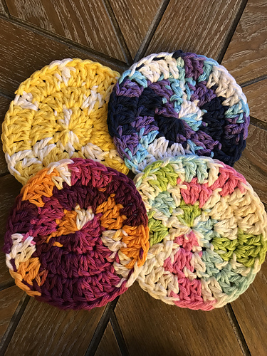 Ravelry: Round Crochet Coasters pattern by Janet Barrow